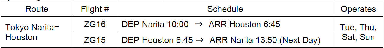 ZIPAIR to Launch Flights to Houston Expanding International Network to ...